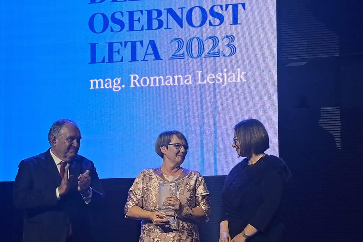 Delova osebnost leta 2023 je postala Romana Lesjak - Koroške Novice