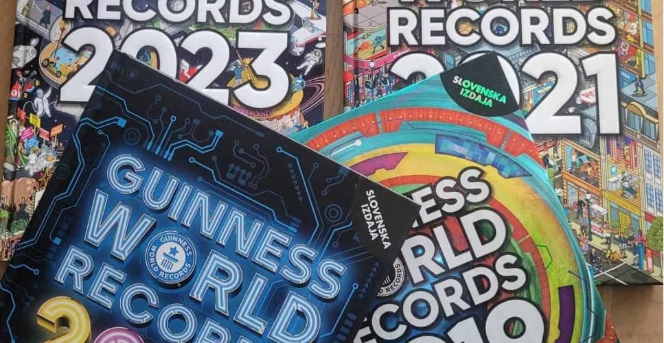 Guinnessova knjiga rekordov 2025 s sedmimi novimi slovenskimi rekordi, med njimi tudi Janja ...